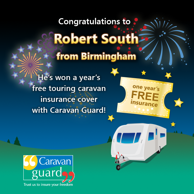 Caravan Show visitor wins a year's free insurance - Caravan Guard