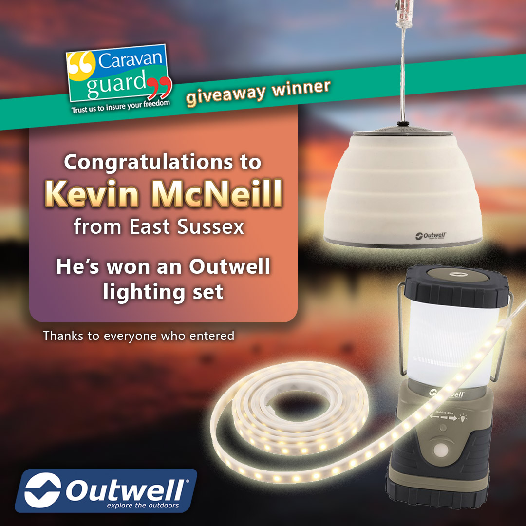 Bailey caravanner wins Outwell lighting set