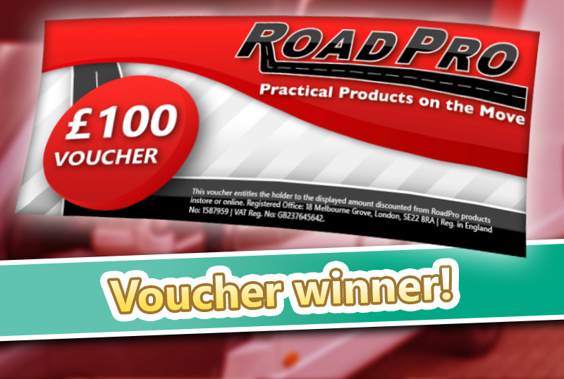 RoadPro voucher winner