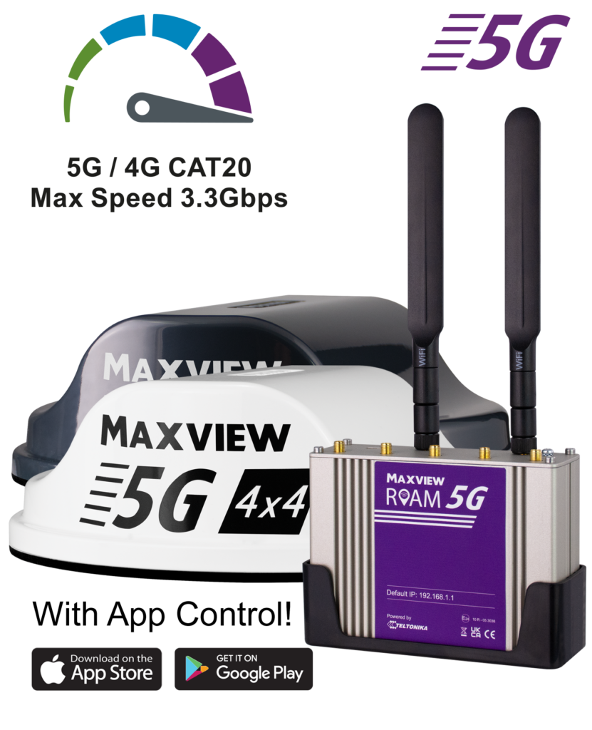 Win Maxview Roam 5G Wi-Fi system for your caravan or motorhome