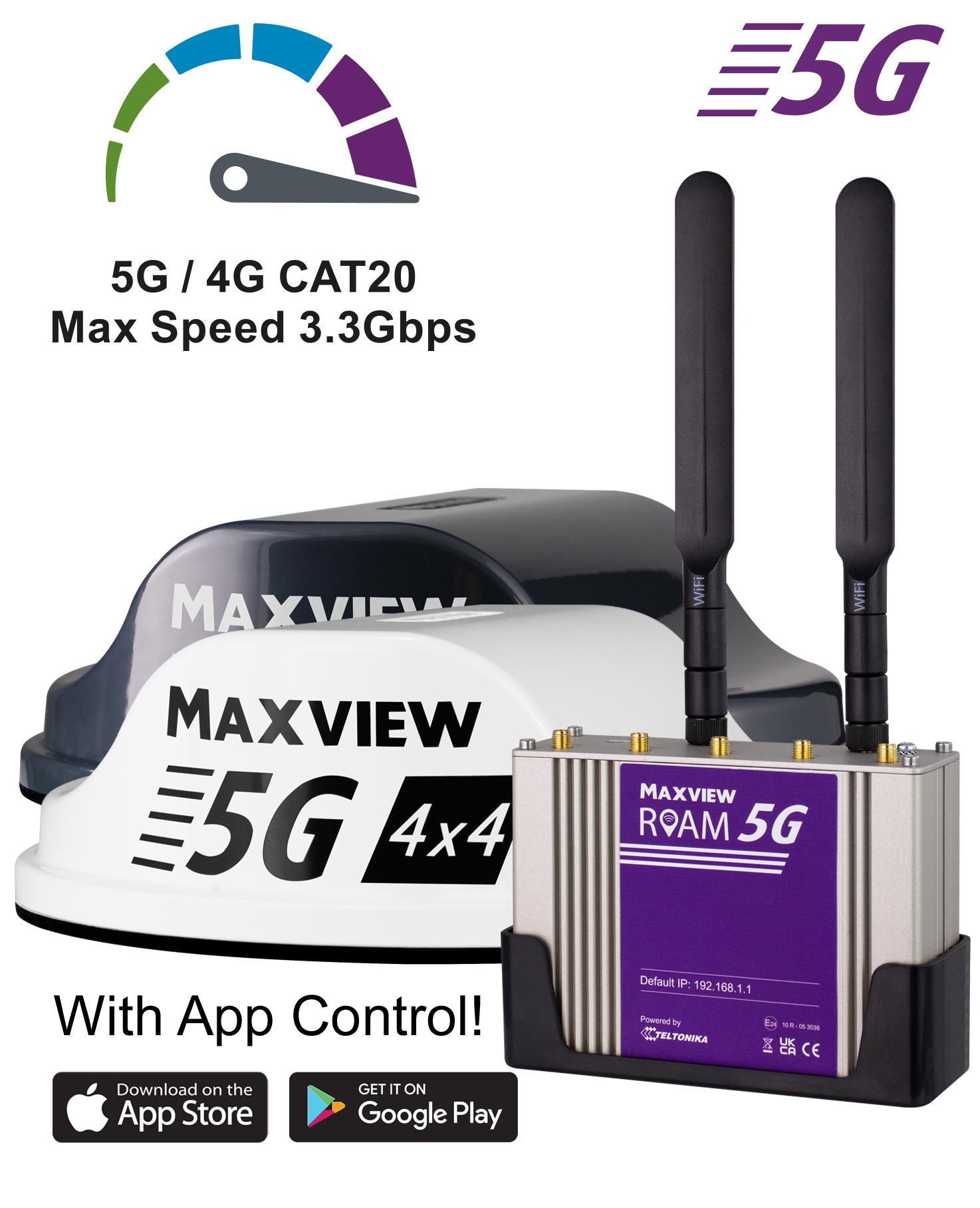 Win Maxview Roam 5G Wi-Fi system for your caravan or motorhome