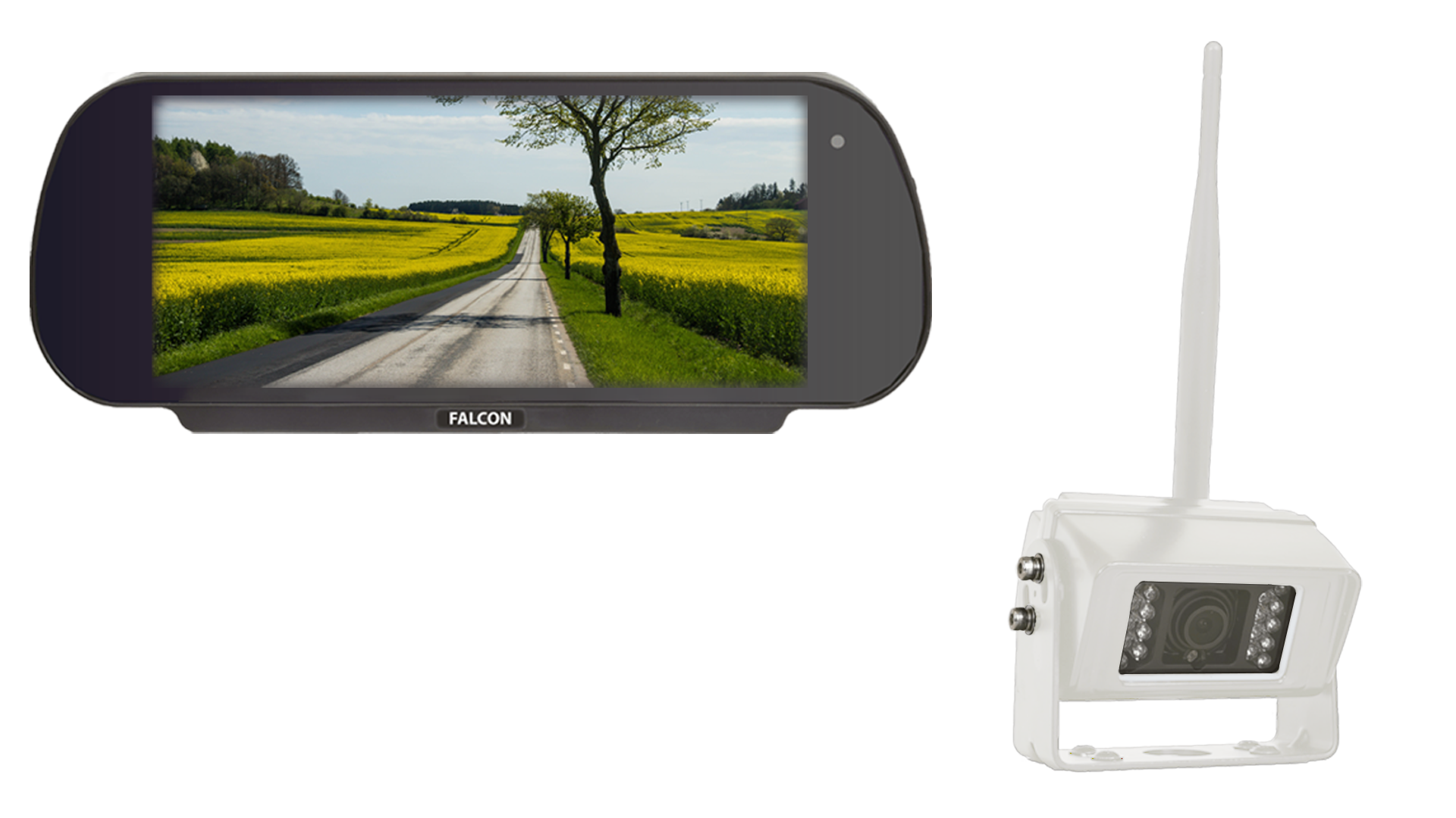 Win Falcon HD wireless rear view camera system for your caravan