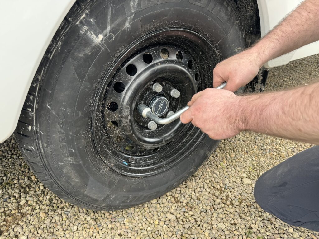 VIDEO: How to change a caravan wheel